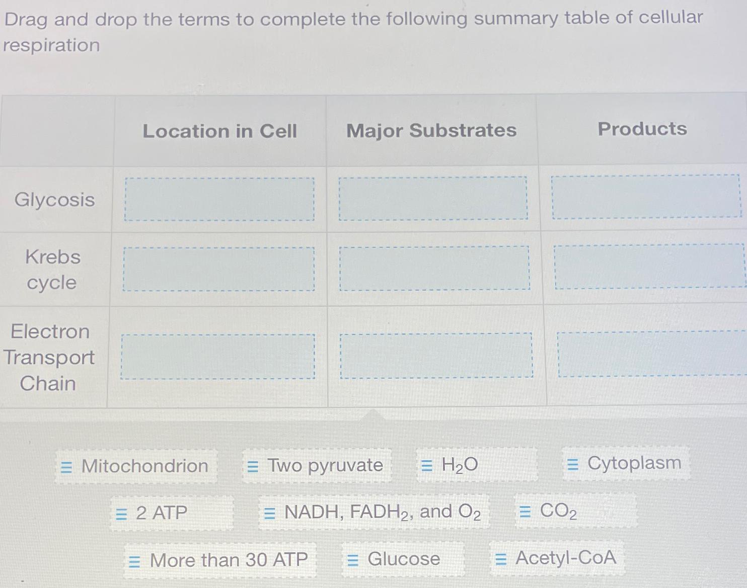 Solved Drag and drop the terms to complete the following | Chegg.com Solved Drag and drop the terms to complete the following | Chegg.com