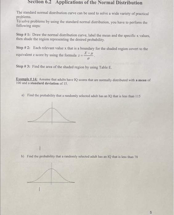 Solved The standard normal distribution curve can be used to | Chegg.com