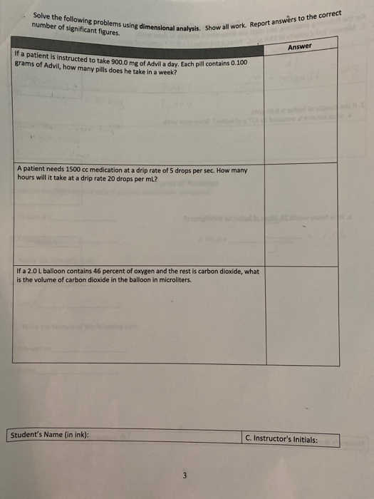 Solved Solve the following problems using dimensional | Chegg.com