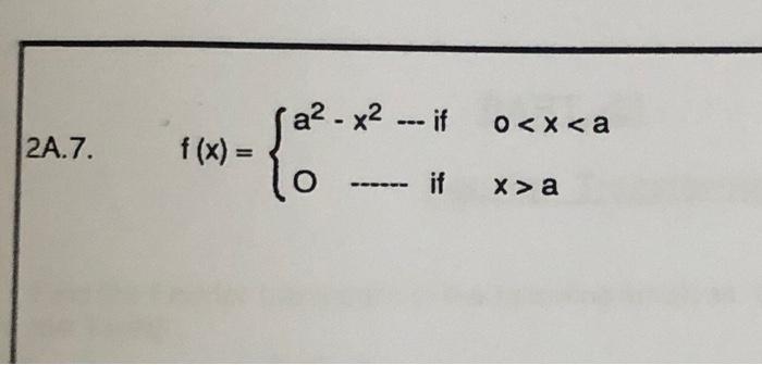 Solved fourier integrals represent the following functions | Chegg.com