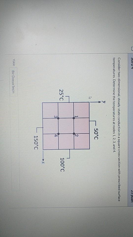 Solved SOTU 4 25 puan Consider two-dimensional, steady-state | Chegg.com