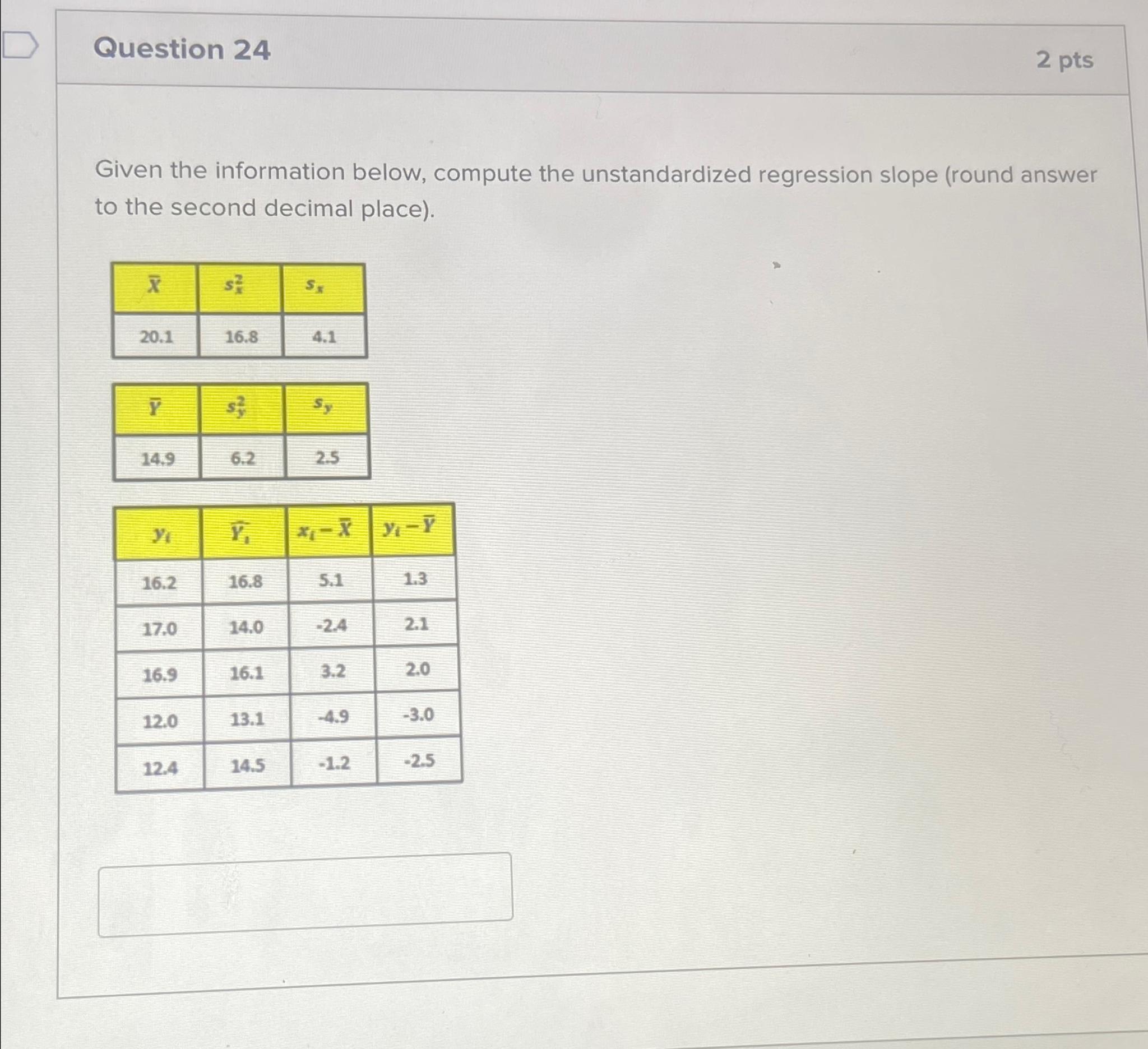 Solved Question 242 ﻿ptsGiven the information below, compute | Chegg.com