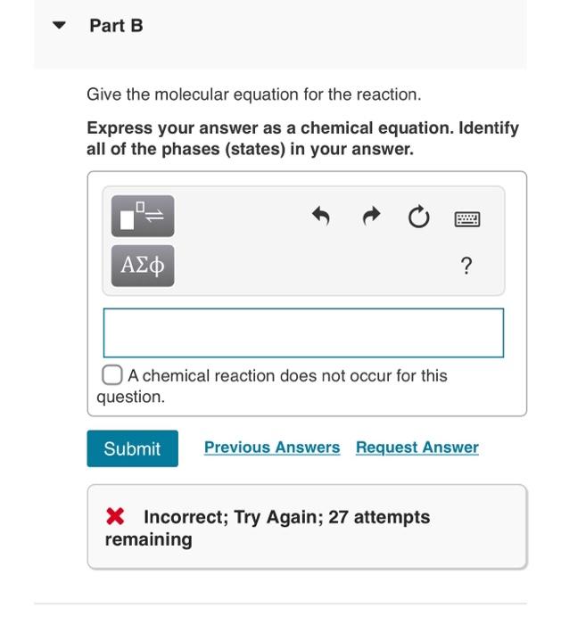 Solved Two clear, colorless solutions are mixed and a yellow | Chegg.com