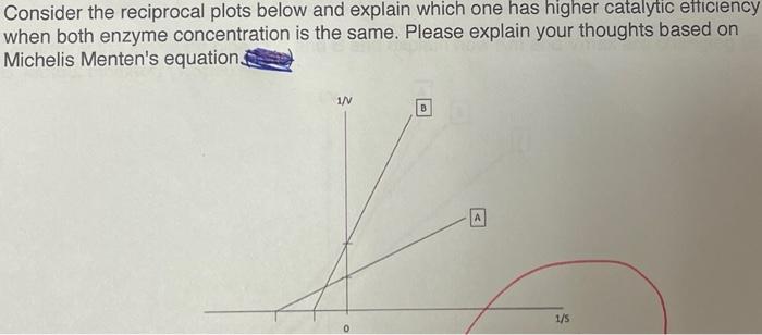 Solved Consider the reciprocal plots below and explain which | Chegg.com