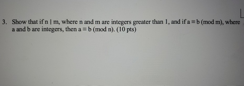 Solved 3. Show that if nm, where n and m are integers | Chegg.com