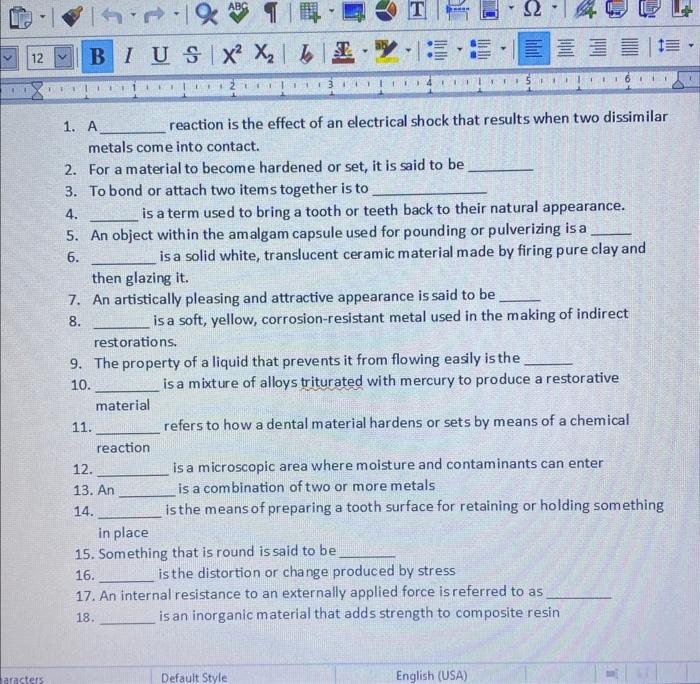 Solved Using the word list below, fill in the blank | Chegg.com