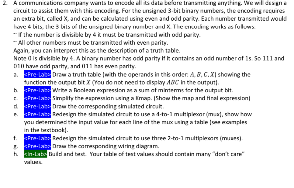 A communications company wants to encode all its data | Chegg.com