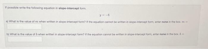 Solved If possible write the following equation in | Chegg.com