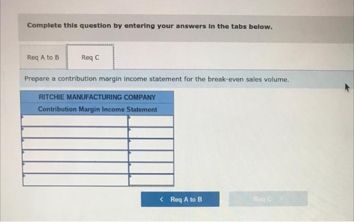 Solved Problem 11-28A (Algo) Determining the break-even | Chegg.com