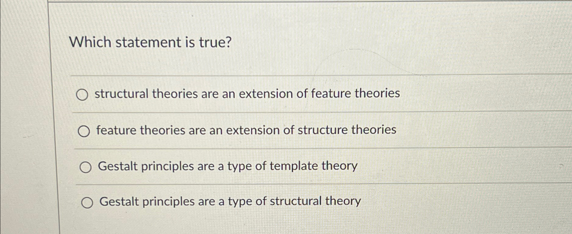 Solved Which statement is true?structural theories are an | Chegg.com