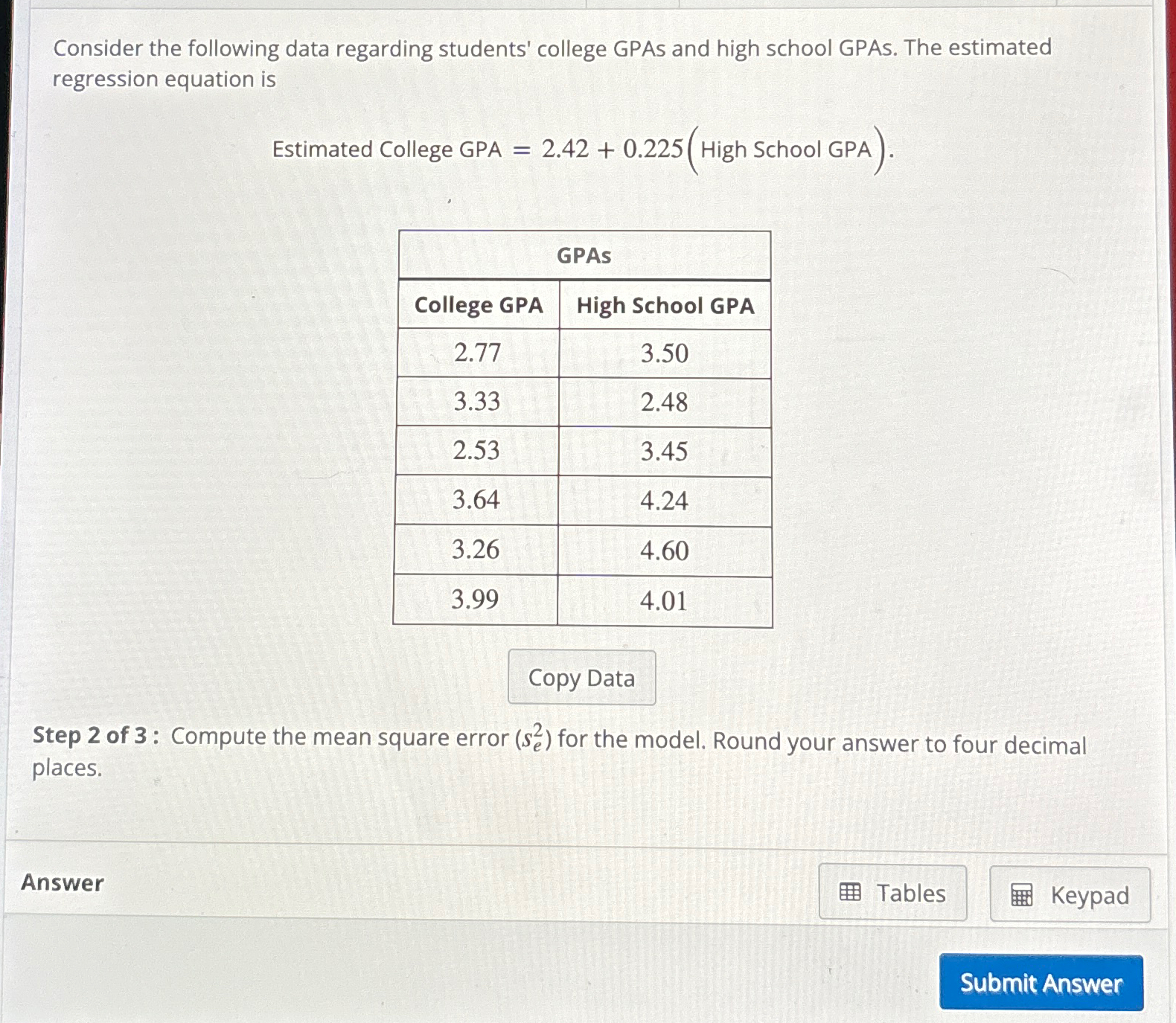 Solved Consider the following data regarding students' | Chegg.com