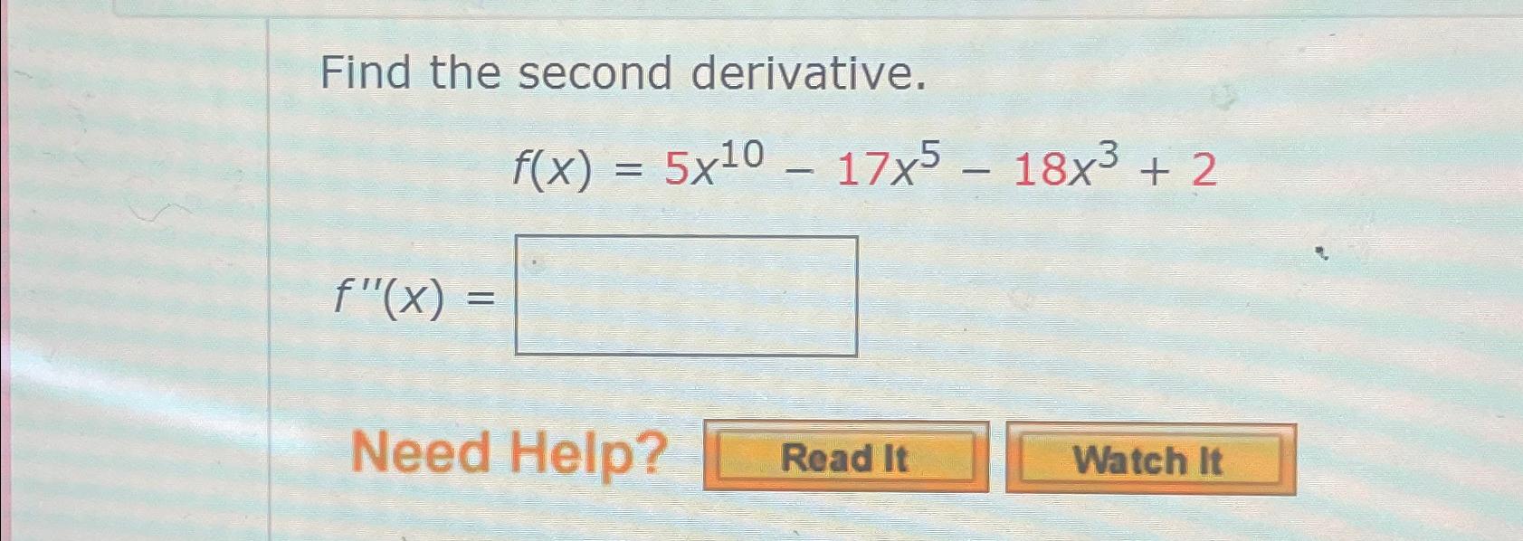 Solved Find the second | Chegg.com