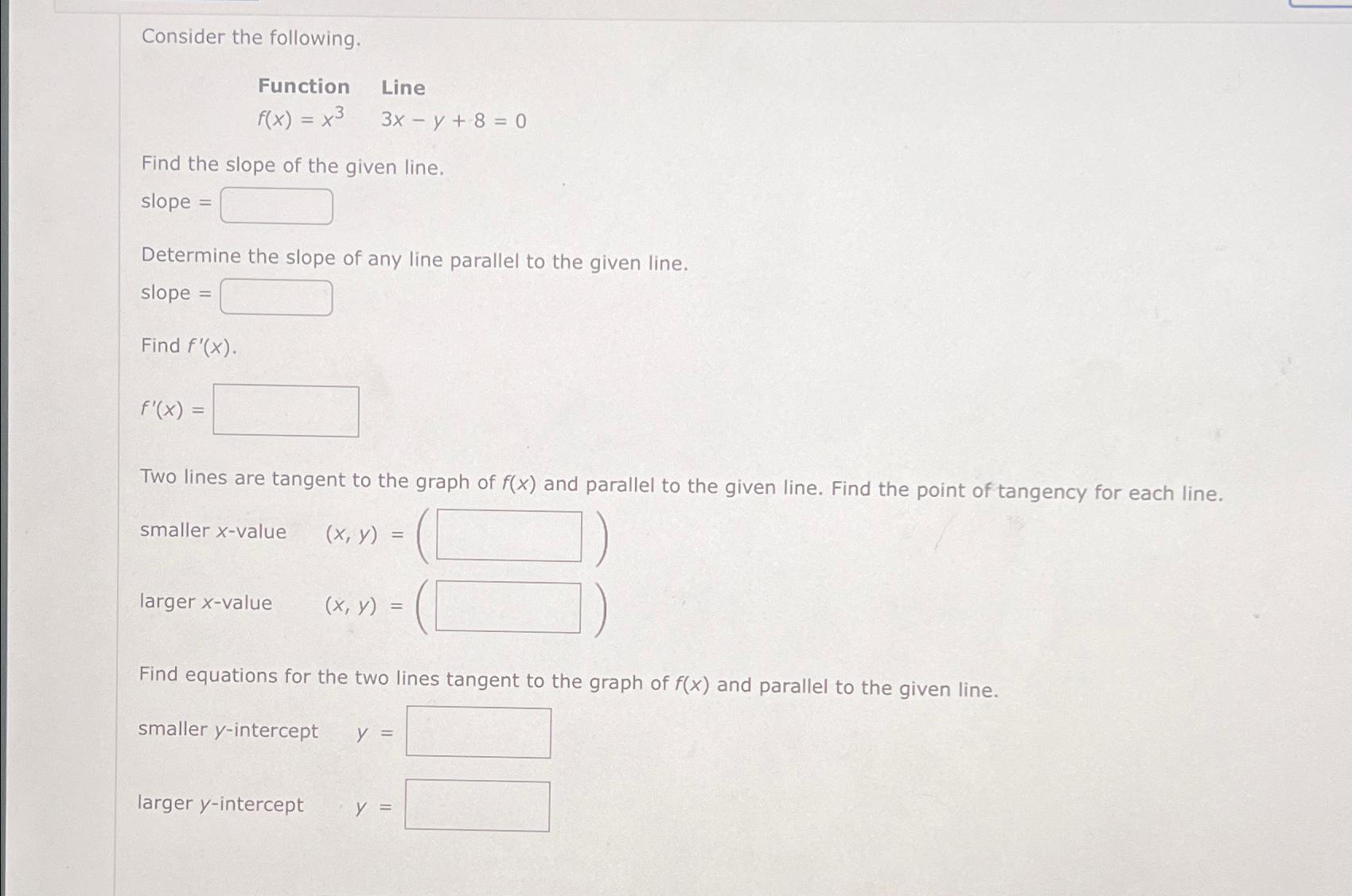 Solved Consider the following.Function | Chegg.com