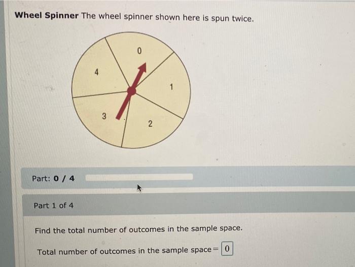 Solved Wheel Spinner The wheel spinner shown here is spun | Chegg.com