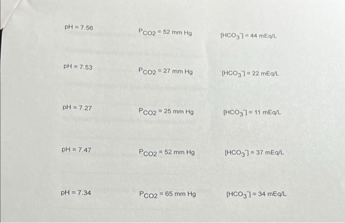 Solved For questions 14-21, the following normal values to | Chegg.com