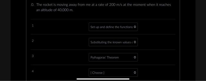 Solved A person is observing a rocket launch from an | Chegg.com