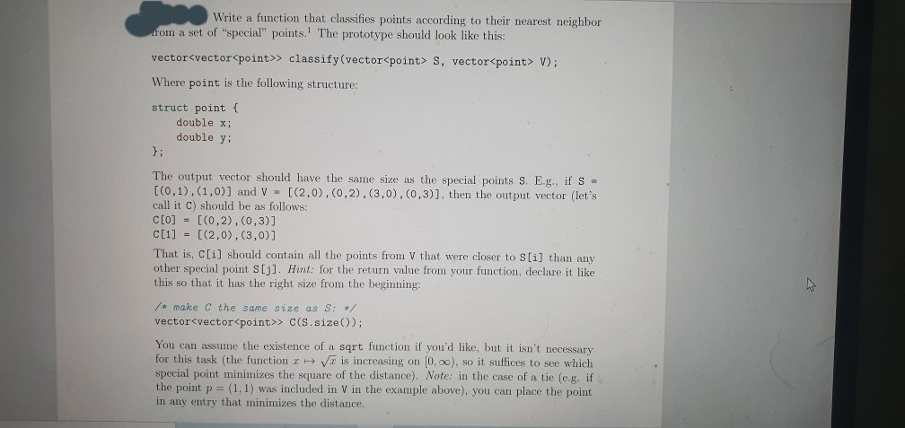 Write A Function That Classifies Points According To