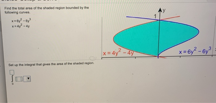 Solved Find the total area of the shaded region bounded by | Chegg.com