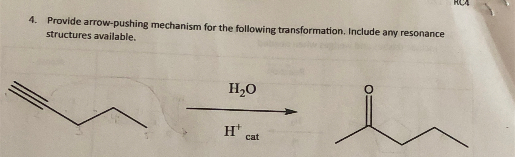 Solved Provide arrow-pushing mechanism for the following | Chegg.com
