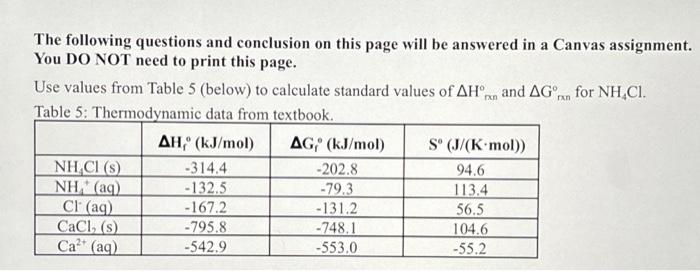 Solved Use values from Table 5 (above) to calculate standard | Chegg.com