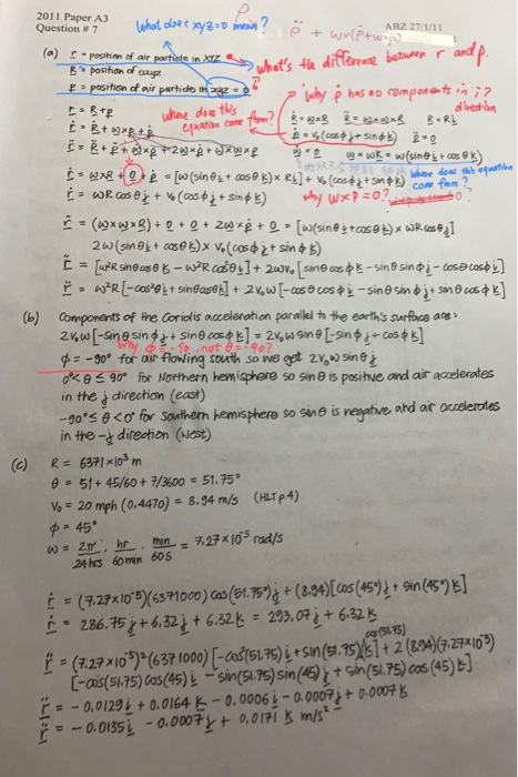 Solved please explain all my hand written questions in the | Chegg.com