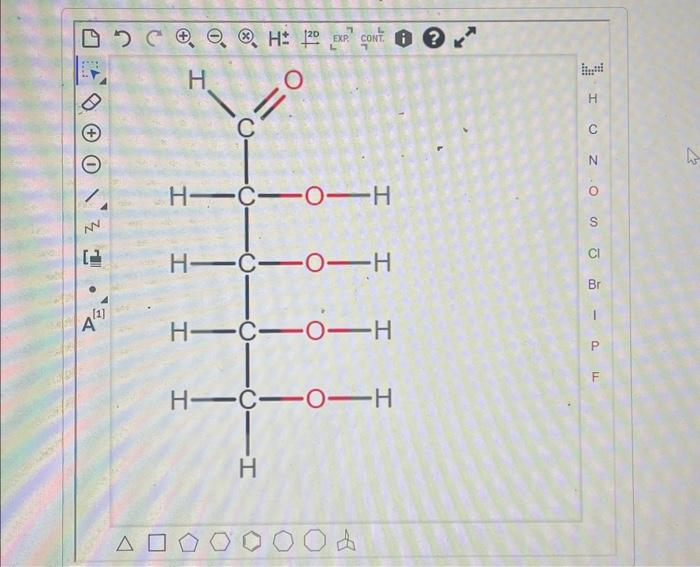Solved D-ribose (Figure 1) is treated with a mild oxidizing | Chegg.com