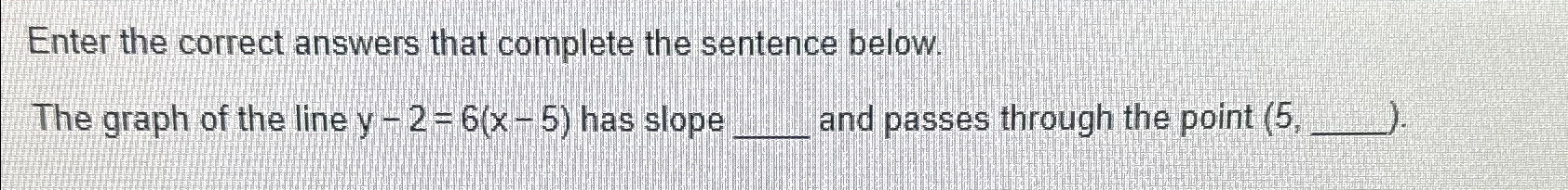 Solved Enter the correct answers that complete the sentence | Chegg.com