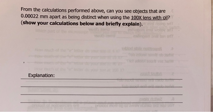 Solved 1. Calculate the limit of resolution when using a | Chegg.com