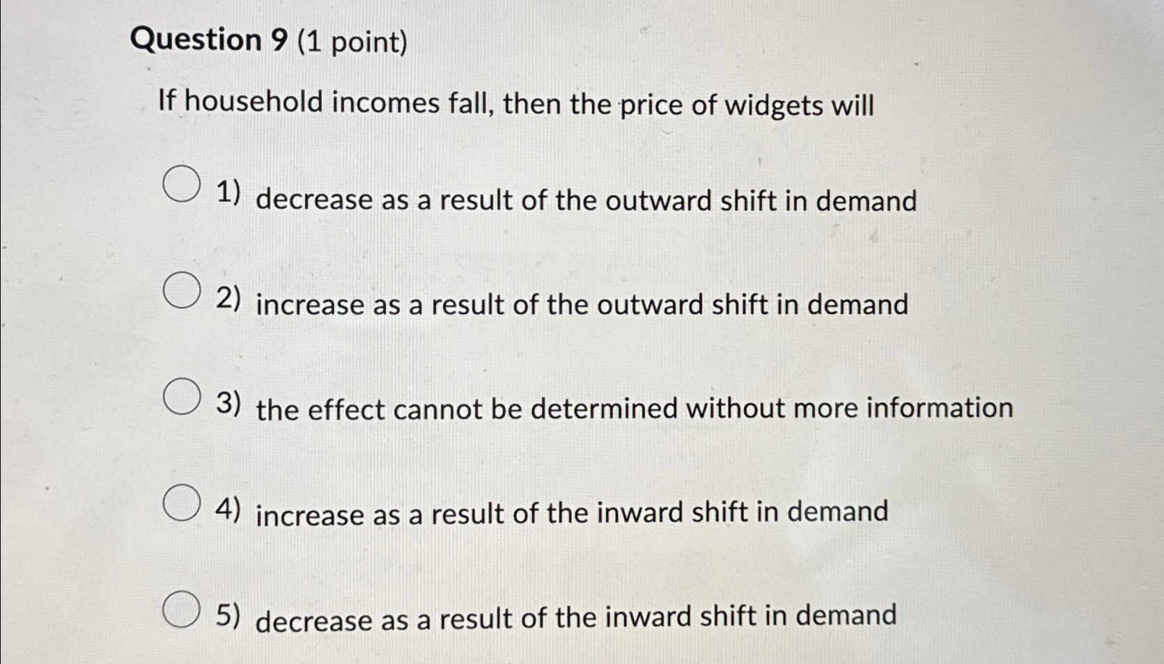 Solved Question 9 (1 ﻿point)If household incomes fall, then | Chegg.com