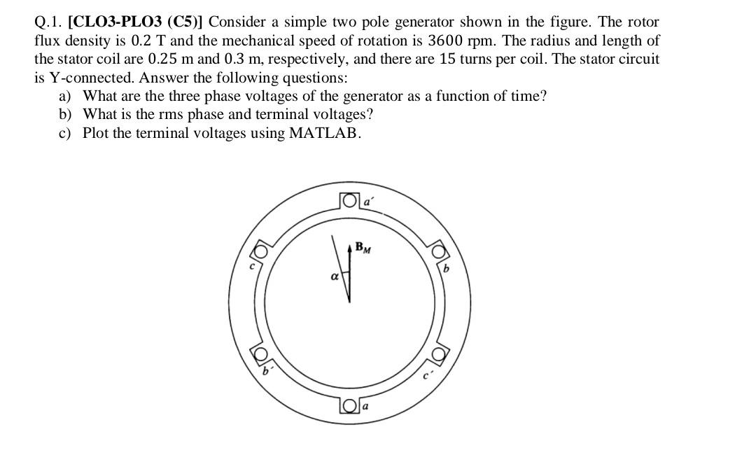 Solved Q.1. [CLO3-PLO3 (C5)] Consider a simple two pole | Chegg.com