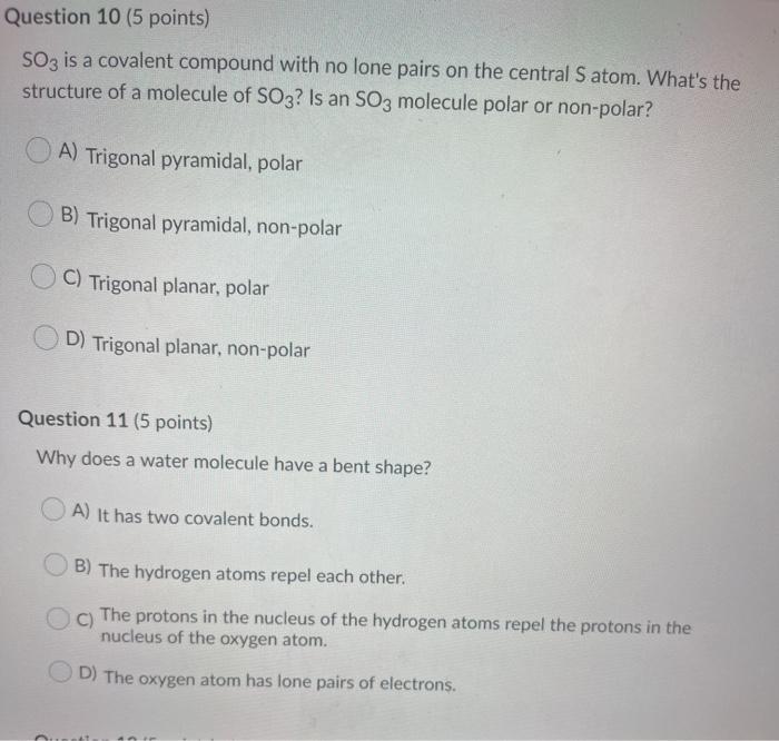 Solved 5 (5 points) What's the structure of Cl20? Is it | Chegg.com