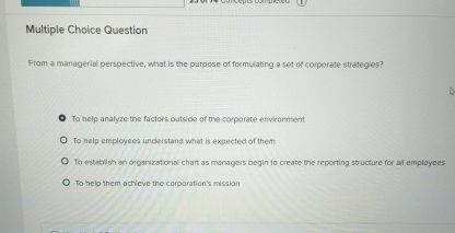 Solved Multiple Choice QuestionFrom a managerial | Chegg.com