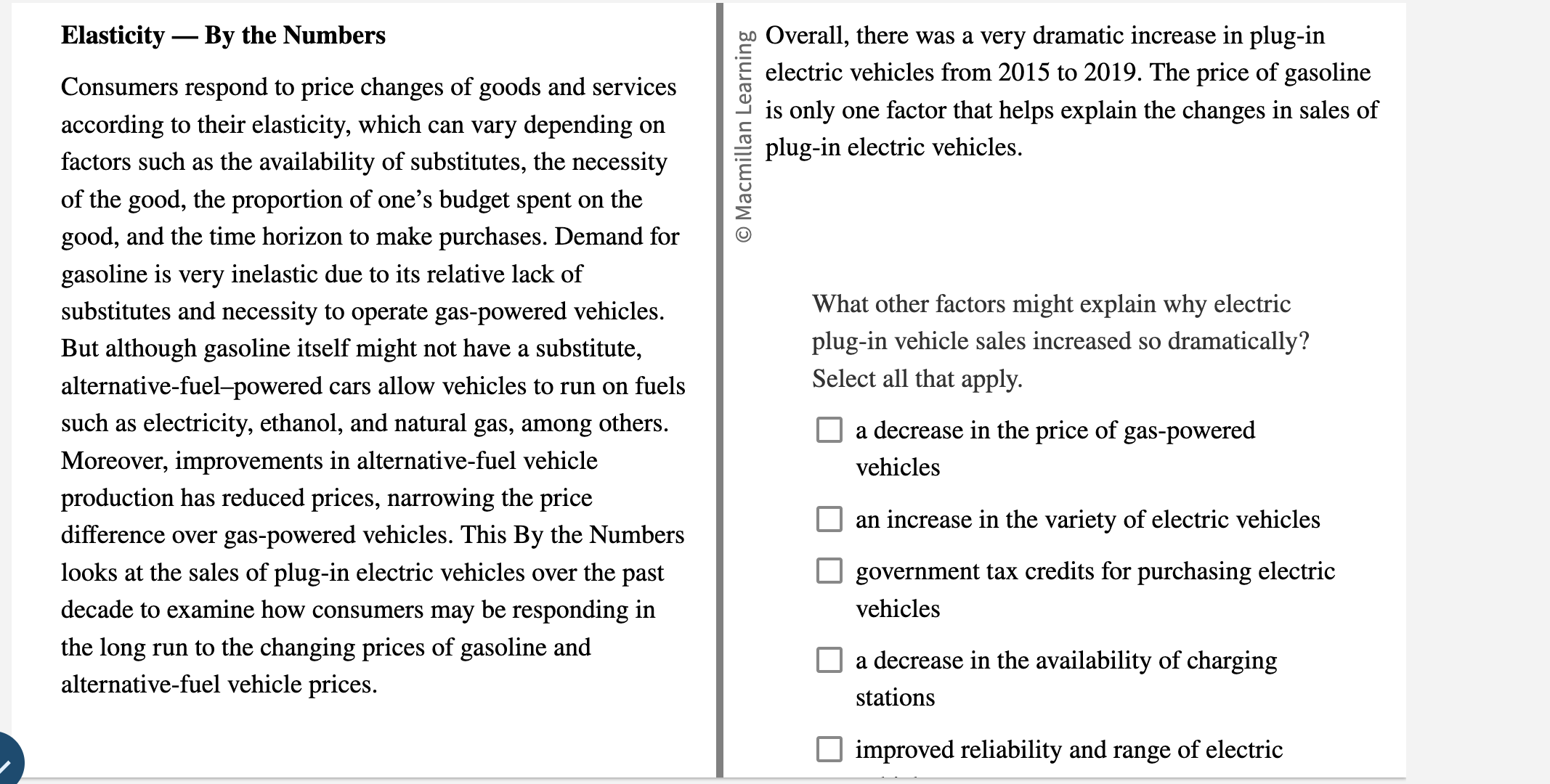 Solved Elasticity - ﻿By the NumbersConsumers respond to | Chegg.com