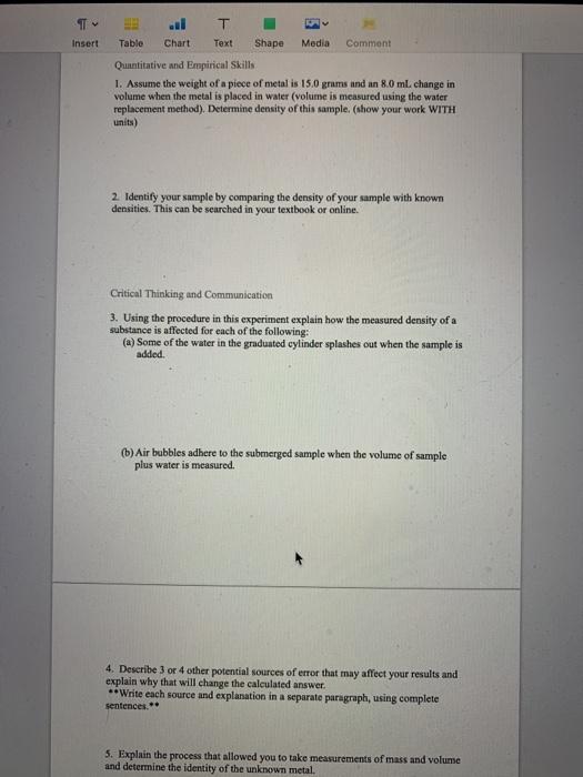Solved T Text Insert Table Chart Shape Media Comment | Chegg.com