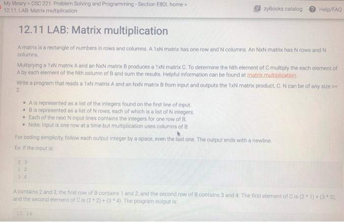 Solved A matrixis a rectangle of numbers in rows and | Chegg.com