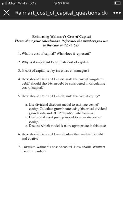 . AT&T Wi-Fi 5GE 9:57 PM x | Chegg.com