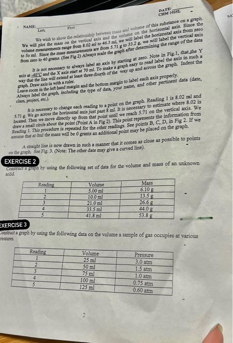 Solved A. READING A GRAPH: A graph is a visual display of | Chegg.com