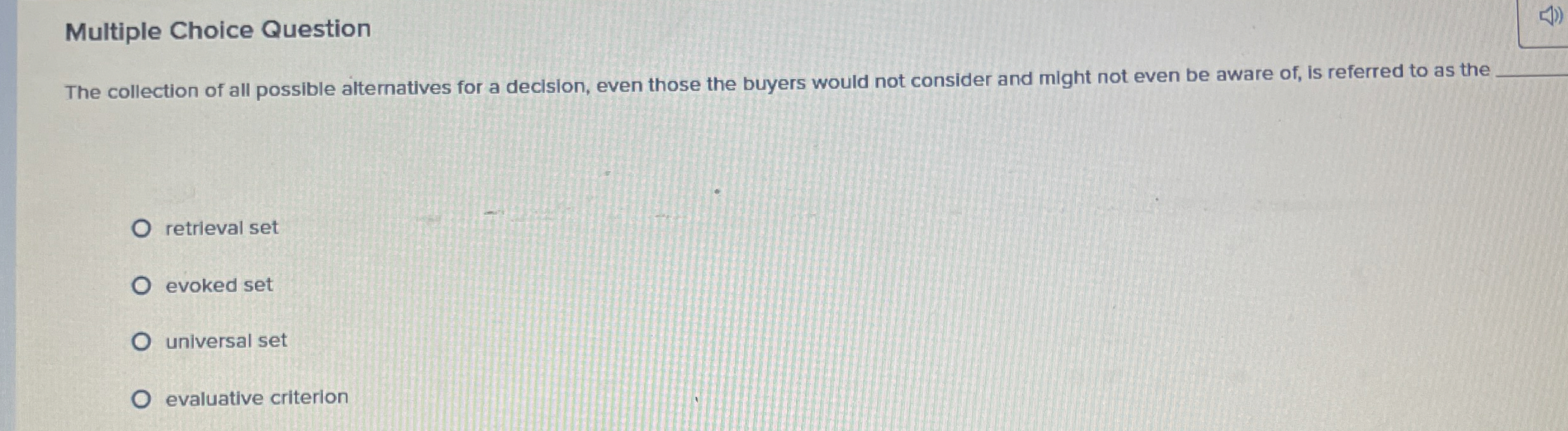 Solved Multiple Choice QuestionThe collection of all | Chegg.com