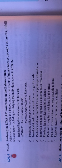 Solved Following the example in a below,, indicate the | Chegg.com