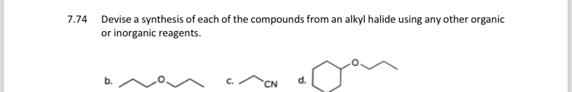 7.74 ﻿Devise a synthesis of each of the compounds | Chegg.com