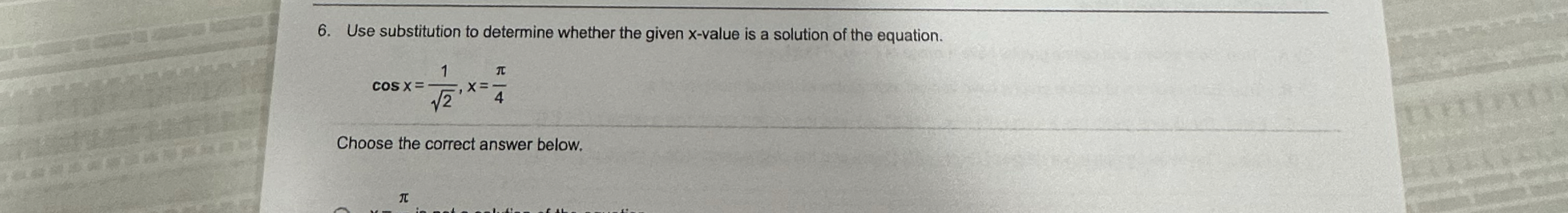 Solved Use substitution to determine whether the given | Chegg.com
