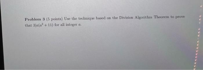Solved Problem 3 (5 points) Use the technique based on the | Chegg.com