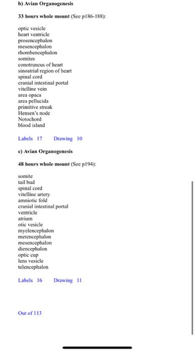#2 Draw and label the following stages of Avian | Chegg.com