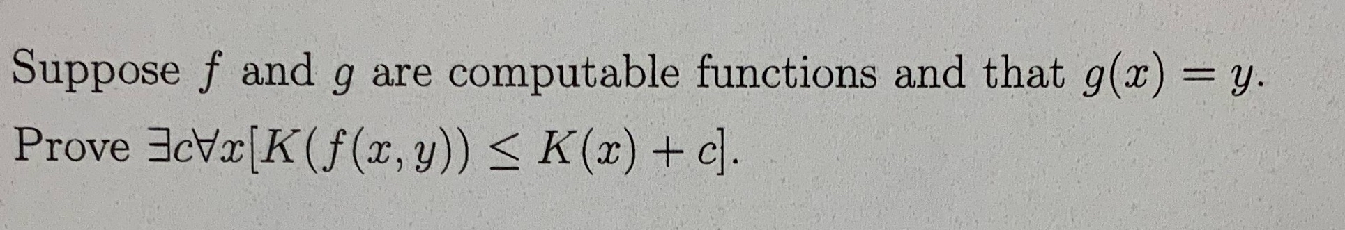 Solved Suppose f ﻿and g ﻿are computable functions and that | Chegg.com