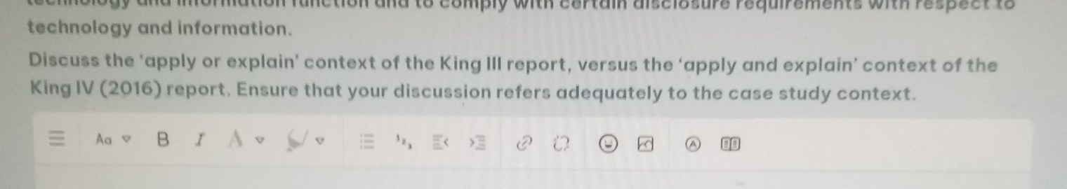 Solved technology and information.Discuss the 'apply or | Chegg.com