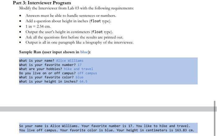 Solved Part 1: Manipulating Numbers You need to understand | Chegg.com