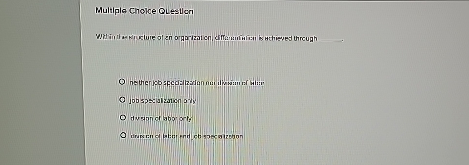 Solved Multiple Cholce QuestlonWithin the structure of an | Chegg.com