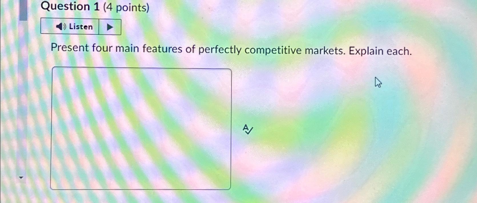 Solved Question 1 (4 ﻿points)ListenPresent four main | Chegg.com