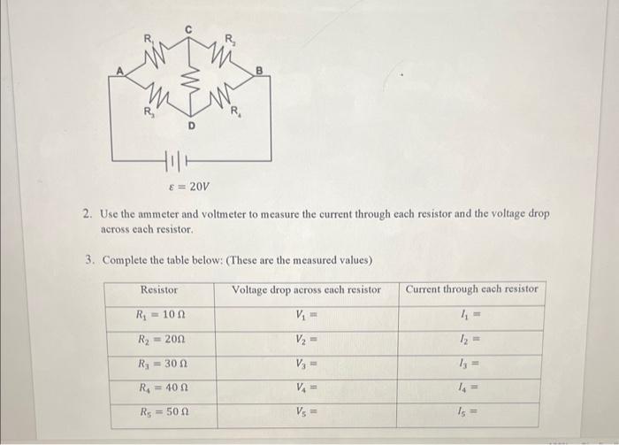Solved Find the theoretical values for I1,I2,I3,I4 and I5 by | Chegg.com