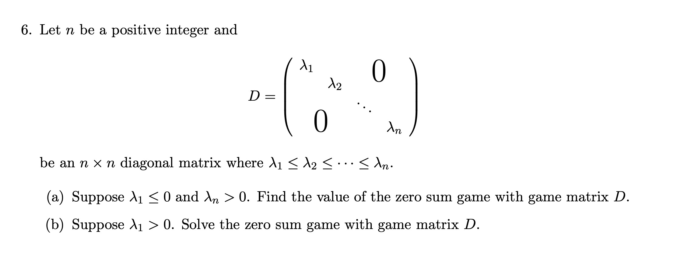 Let n ﻿be a positive integer | Chegg.com